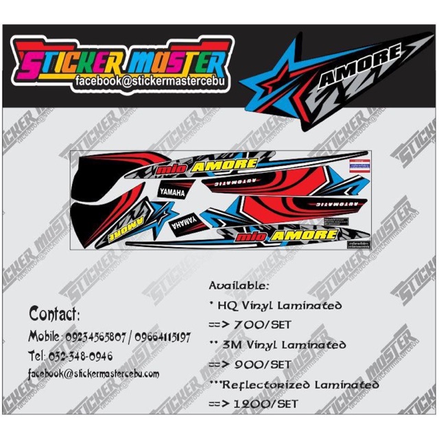 Decals for Yamaha Mio Amore | Shopee Philippines
