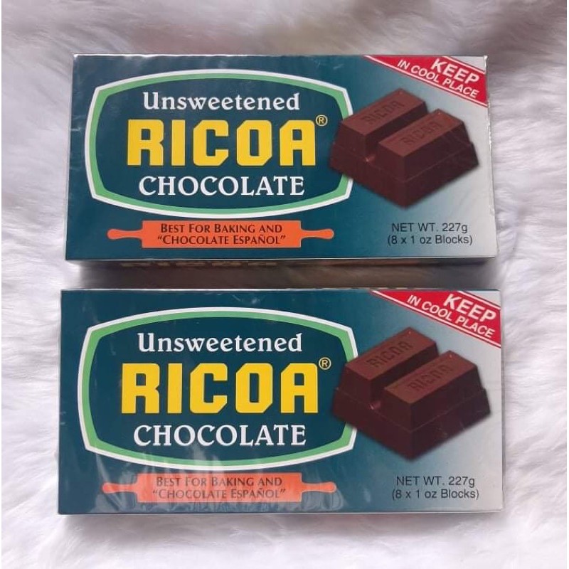 Unsweetened Ricoa Chocolate Bar | Shopee Philippines