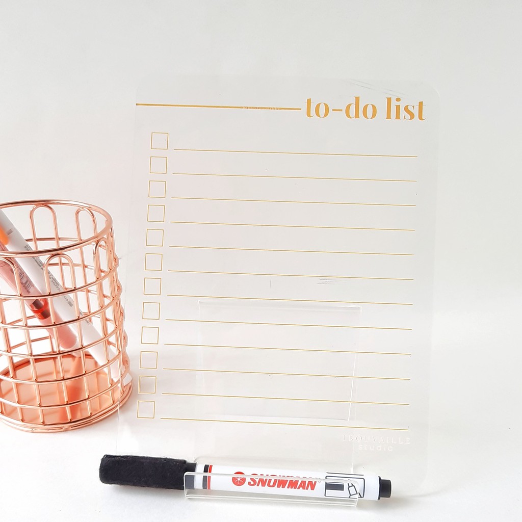 Acrylic Desk Planner - Acrylic Weekly Plan - Acrylic To-Do List ...