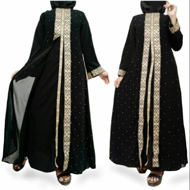 New Abaya Gamis Maxi Saudi Arabic Dress Embroidery Zephy Turkey Umroh ...