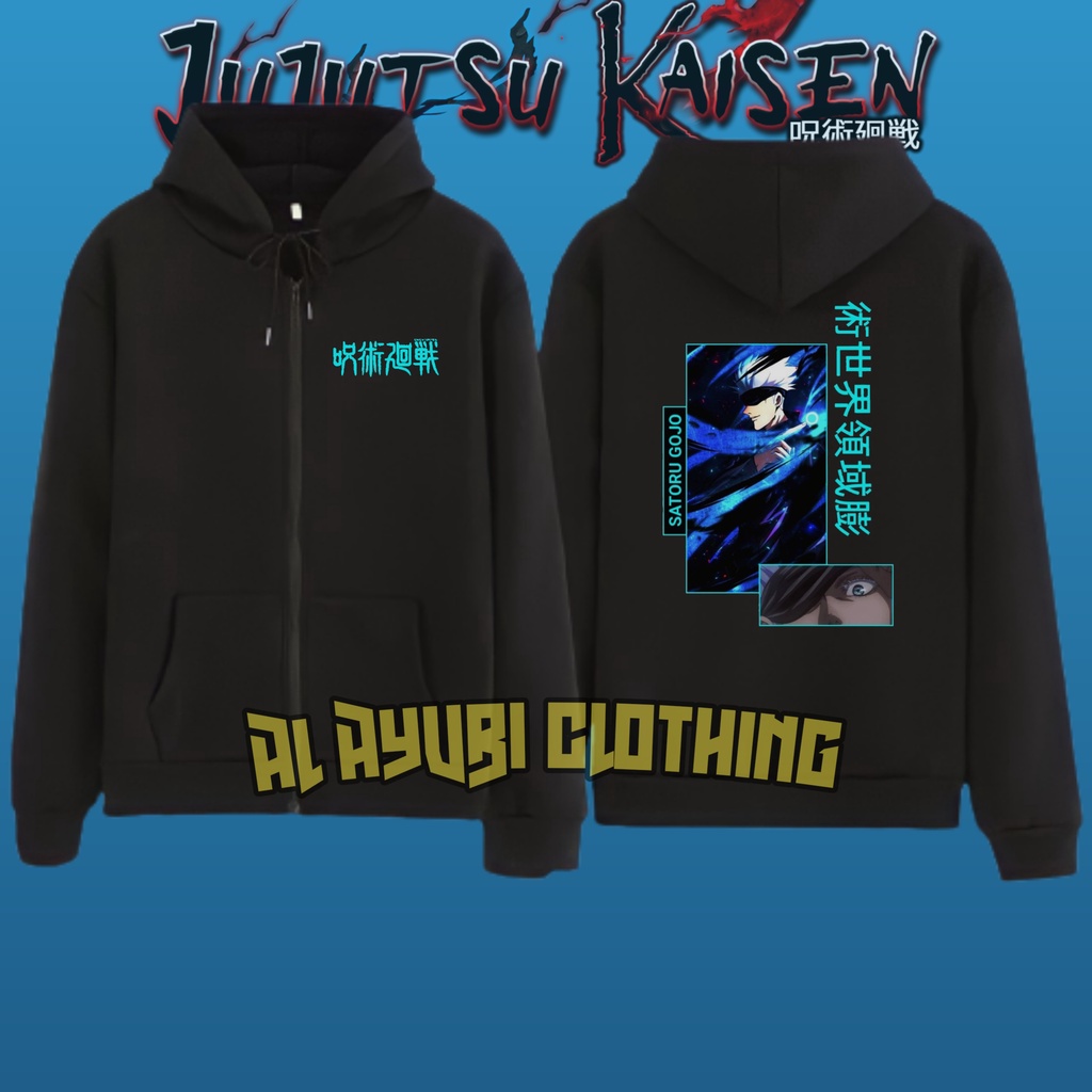 Anime JUJUTSU KAISEN Satoru Gojo Boys Zipper Hoodie Jacket | Shopee ...