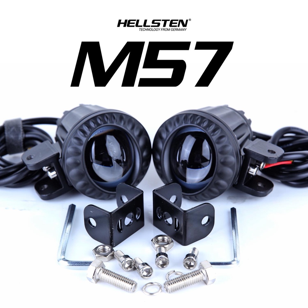 TWO COLOR AUXILIARY LIGHTS | MOTORCYCLE ACCESSORIES | LED HELLSTEN M57 MODEL EXTERNAL AUX LIGHTS ...