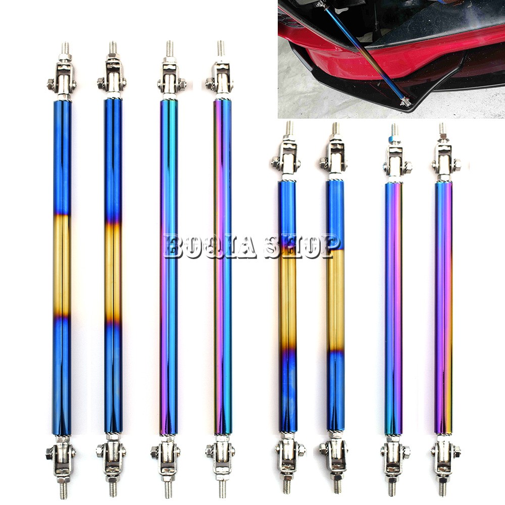 2 x Universal 150mm / 200mm Adjustable Front Rear Bumper Lip Splitter ...