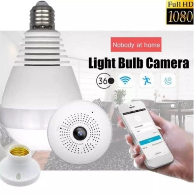 Cctv Camera IP Camera V380 LIGHT BULB 360 View Wifi Wireless / CCTV ...