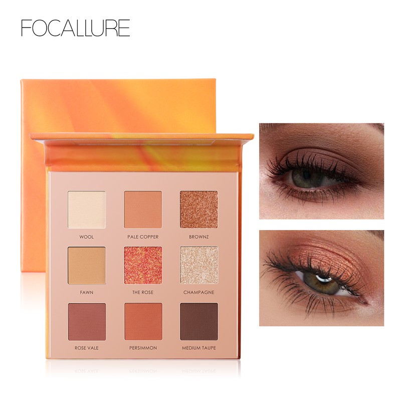 Focallure Shimmer Eyeshadow Palette - 9 Colours | Shopee Philippines