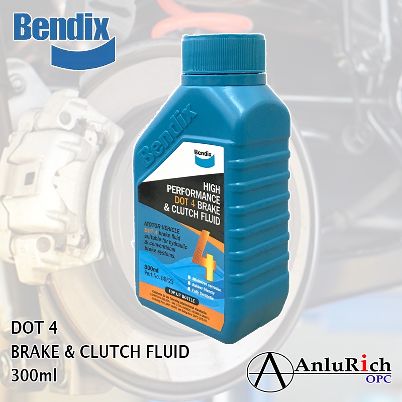 Bendix High Performance DOT 4 Brake and Clutch Fluid 300ml | Shopee ...
