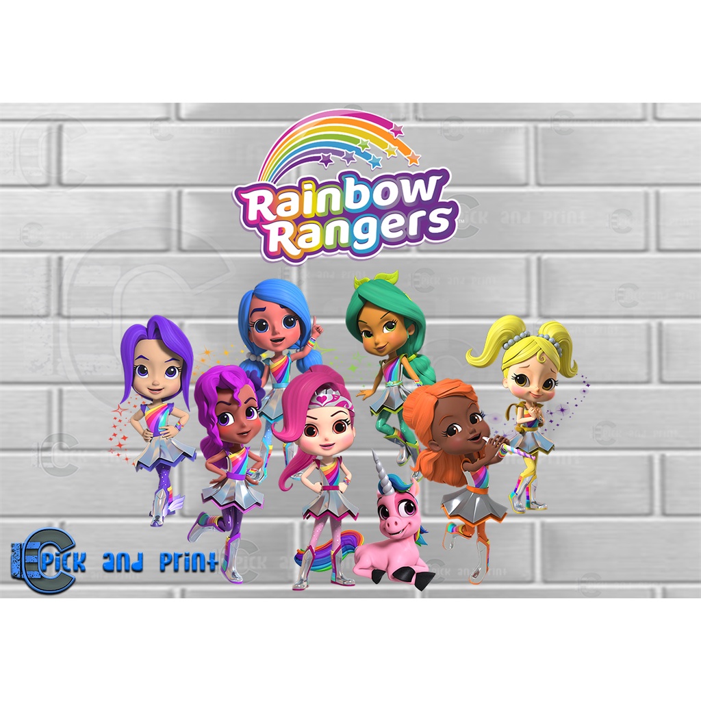 Rainbow Rangers Character Cutouts for DIY Backdrop/Party Decorations ...