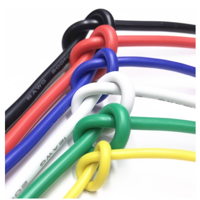 High Quality Soft Silicone Flexi Flexible Multicore Wire Cable Black Red White blue yellow green ...