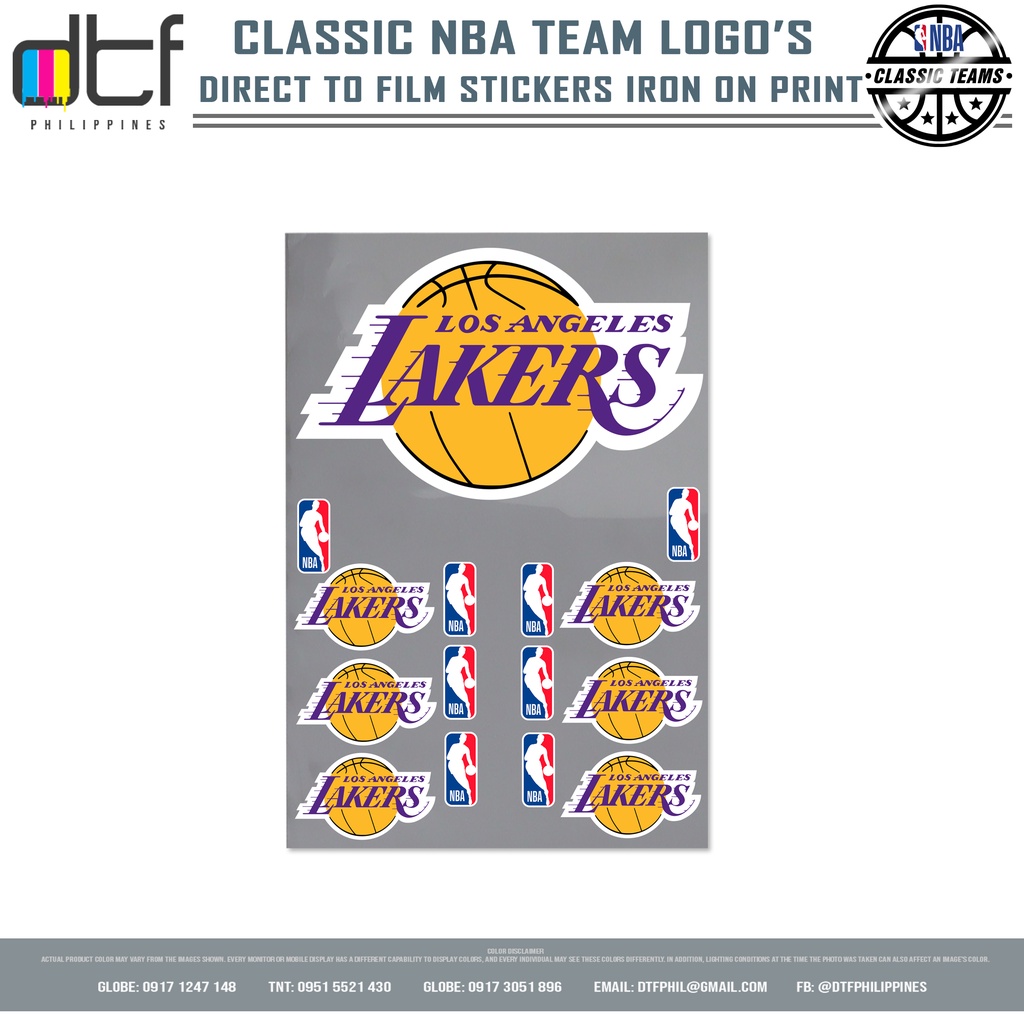 DTF Prints- Ready to Press-Classic NBA Team Logo 1.0 (A4 A3 A3+ Size ...