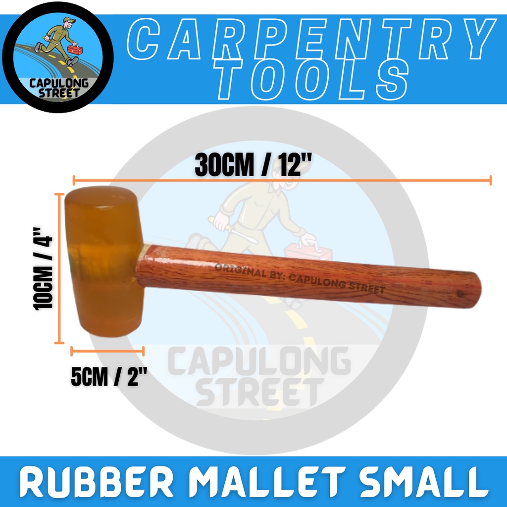 Capulong Street Rubber Mallet Masong Goma Small Orange Wooden Handle ...