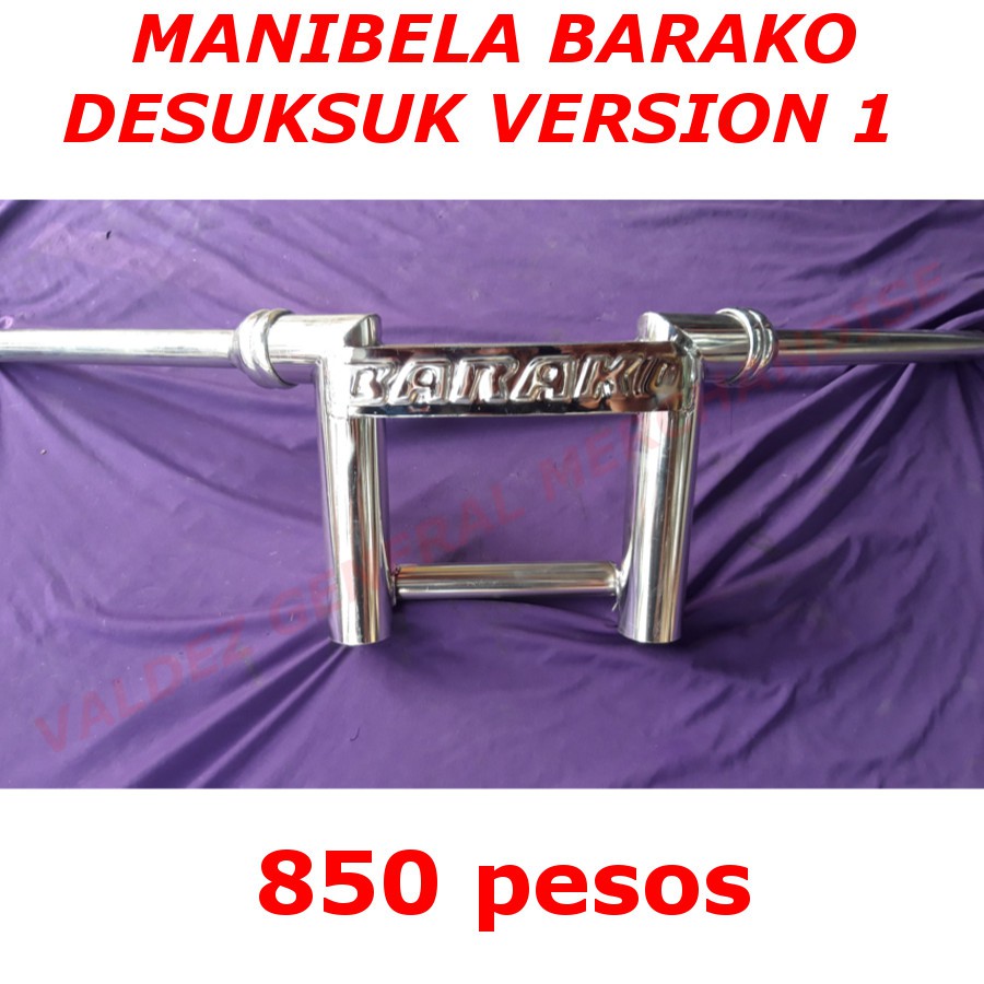 Barako 175 Handle Bar Stainless ,Manibela 7/8 Desuksuk DIRETSO STYLE ...