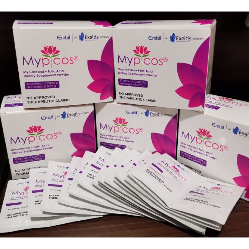 Mypicos ORIGINAL PCOS Myo-inositol w/ Folic Acid Dietary Supplement ...