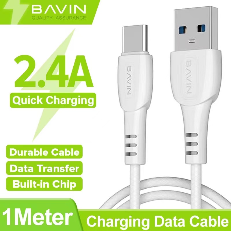 BAVIN CB221 2.4A USB Fast Charing Data Cable Rounded Strong Cable Wire ...