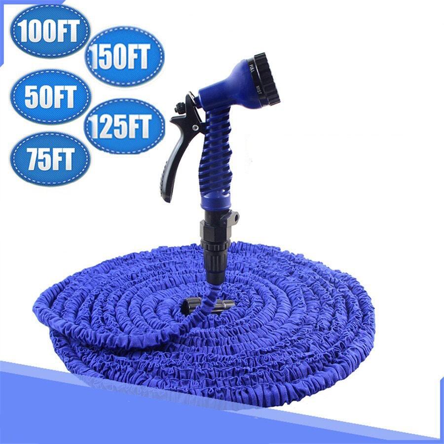 50FT-150FT Expandable Magic Flexible Garden Water Hose Plastic Hoses ...