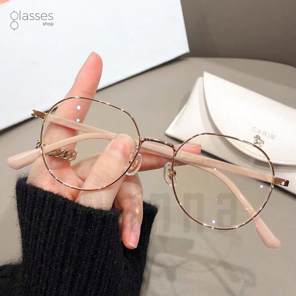 Computer/Graded Eyeglasses with Grade 0-600 Optical Glasses Thin Metal ...