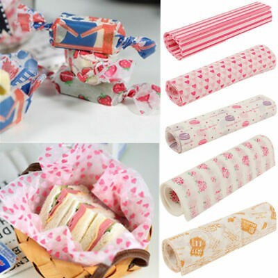 50Pcs Wax Paper Disposable Food wrapping | Shopee Philippines
