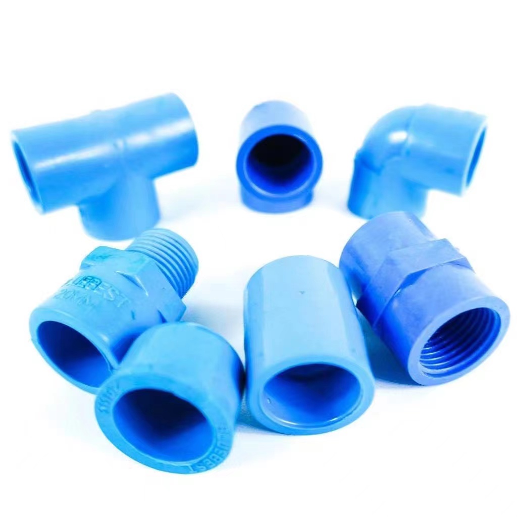 PVC BLUE FITTINGS 1/2" 3/4'' 1'' Elbow,Tee,Adaptor,Coupling,End cup ...