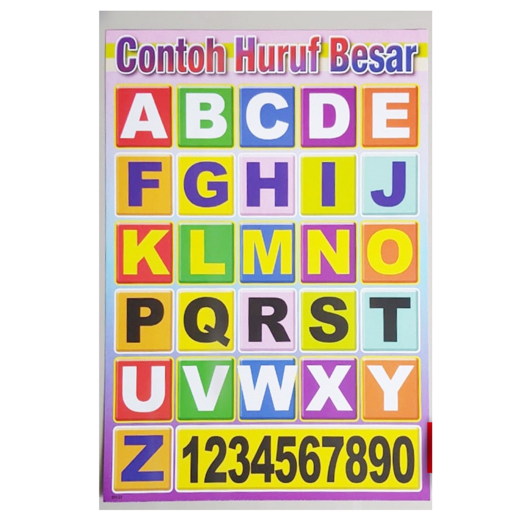 Education Poster For PAUD Kindergarten Elementary School Children ...