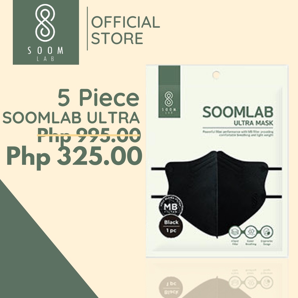 Medical supplies 5 Piece SOOM LAB Ultra Hyper Purifying Breathing Mask ...