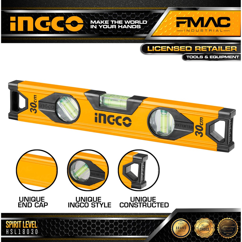 Ingco Spirit level HSL08030 | Shopee Philippines