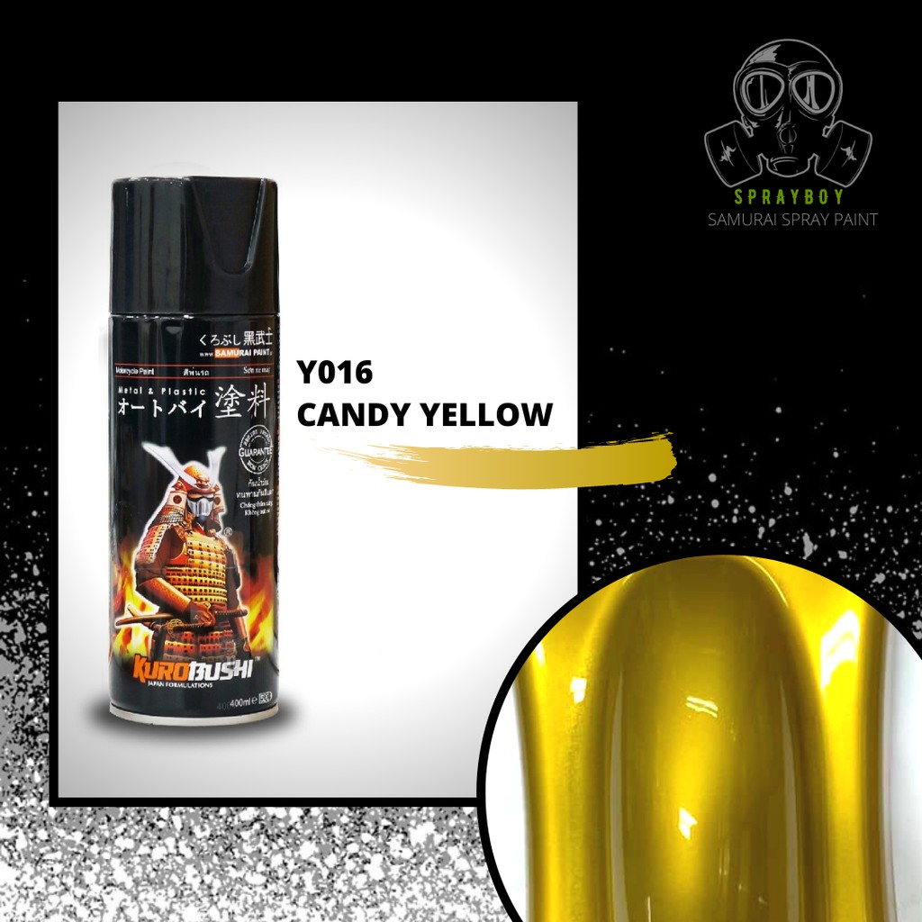 Y016* CANDY YELLOW SAMURAI SPRAY PAINT 400ML | Shopee Philippines