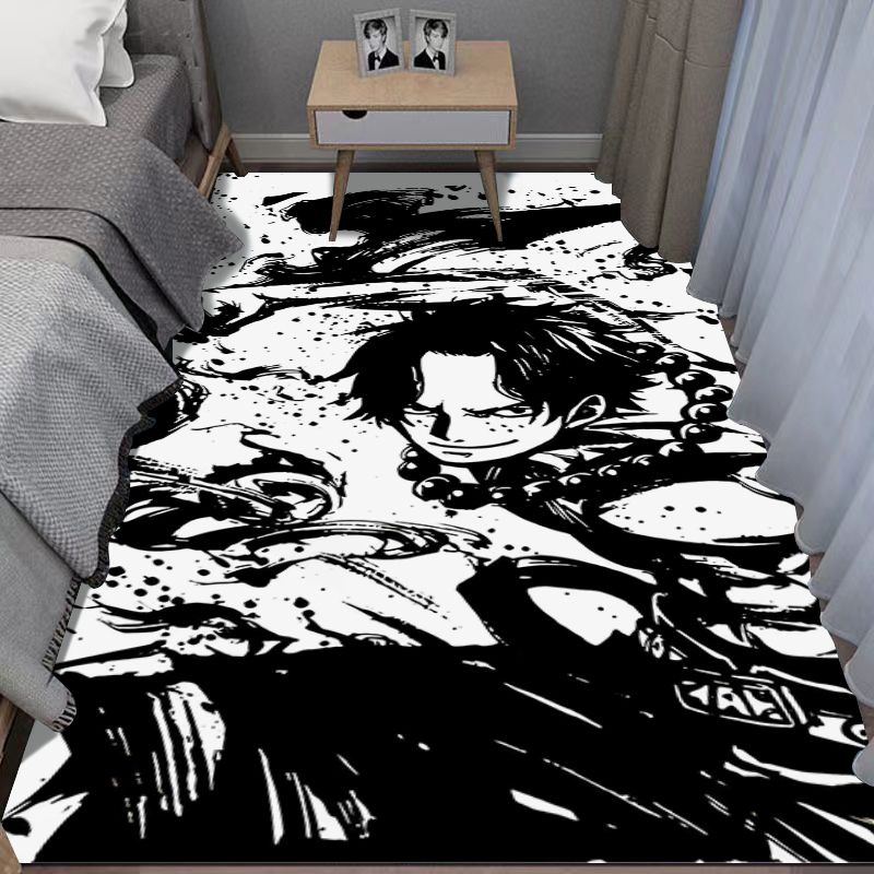 Floor Mat One Piece Home Carpet Anime Character Room Bedroom Bedside ...