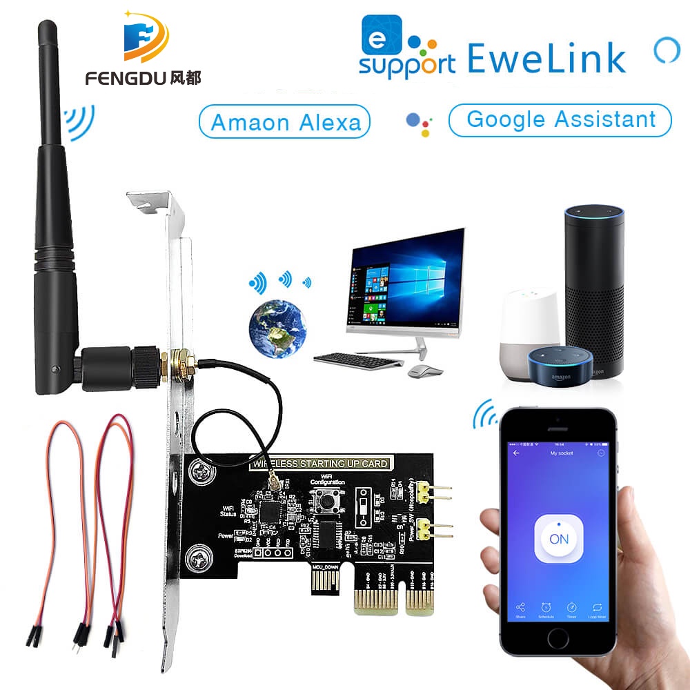 EweLink Mini PC Remote Control Turn On/OFF Switch Boot Card Relay ...