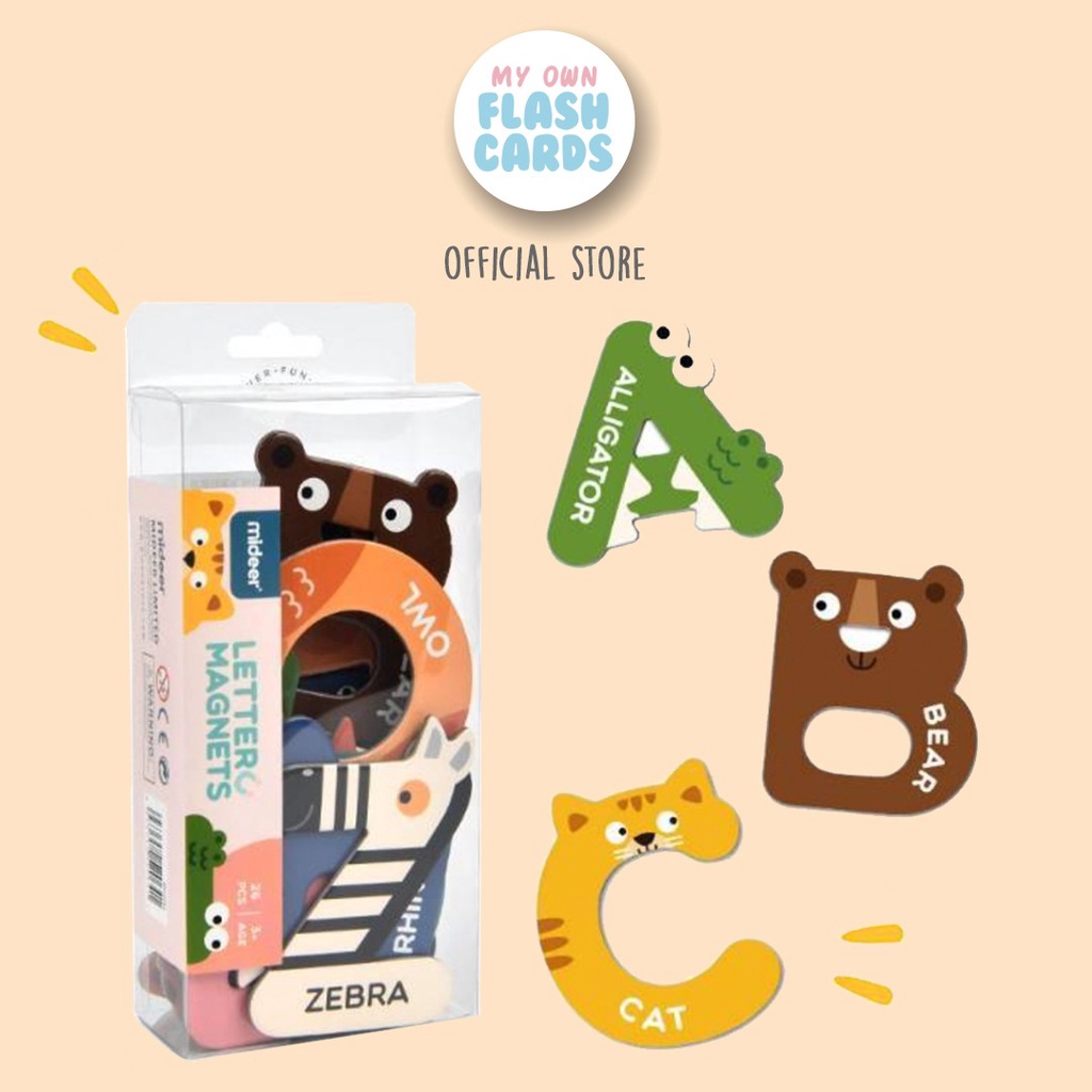 Mideer Letter Magnet - Fridge Refrigerator - Alphabet English Alphabet ...