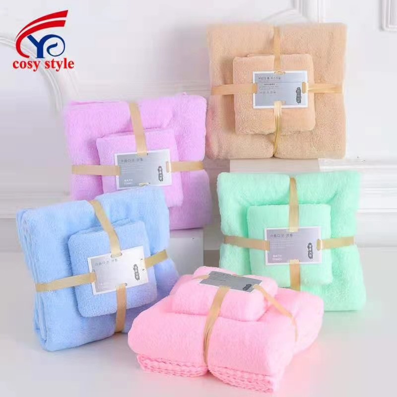 Cosy style Bath Towel and face towel 2in1 LXTJ120 | Shopee Philippines