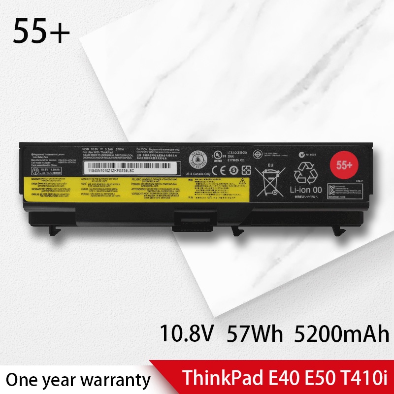 Original 55+ Laptop Battery For Lenovo ThinkPad E40 E50 E420 E425 E520 ...