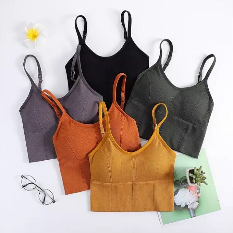 Vampire 20A0005 Adjustable Straps Bra Low Back Top Stretchable Padded ...