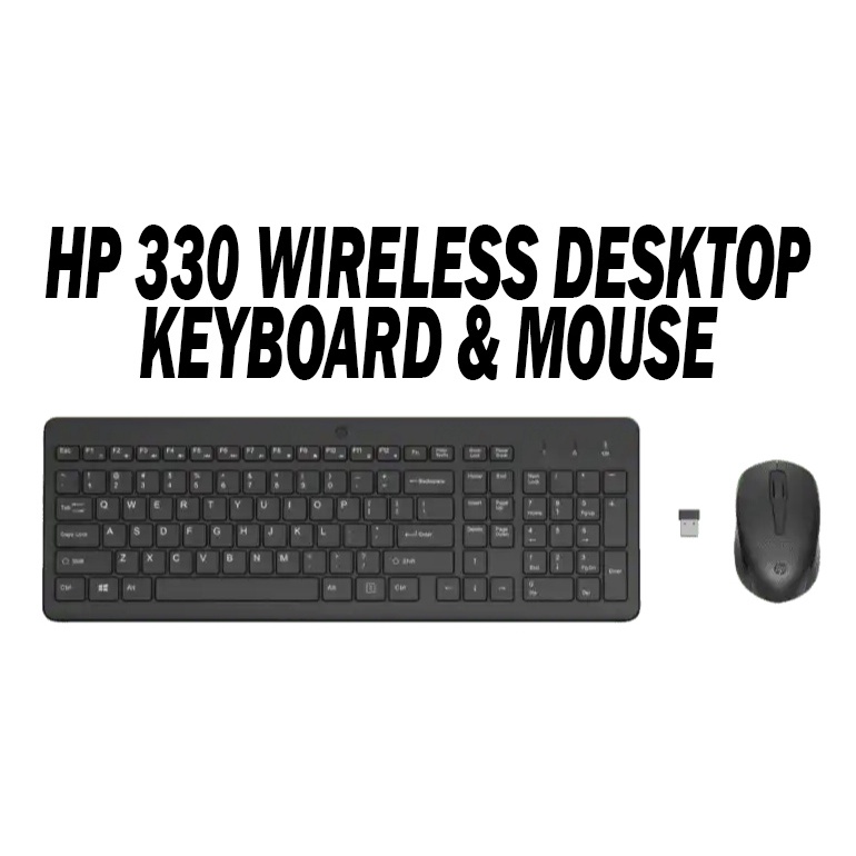 HP 330 WIRELESS KEYBOARD & MOUSE DESKTOP COMBO FOR OFFICE HOME | Shopee ...