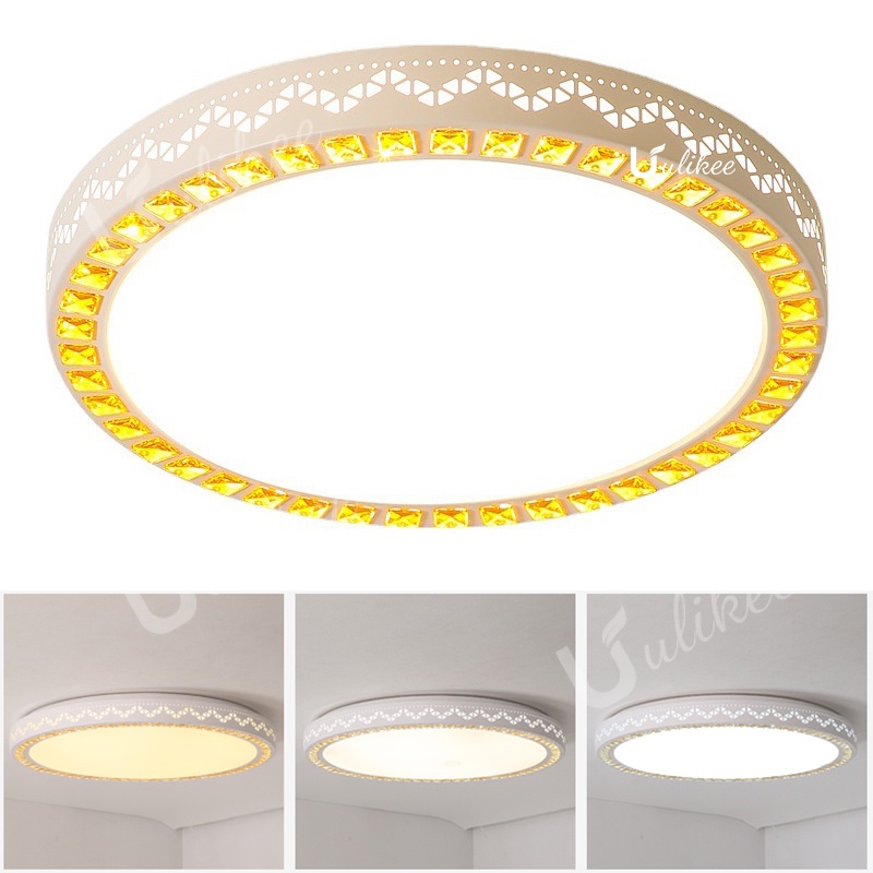 Ulikee 3 Colors LED 24/36W 40/50cm Ceiling Light Round Lamp Nest Design ...