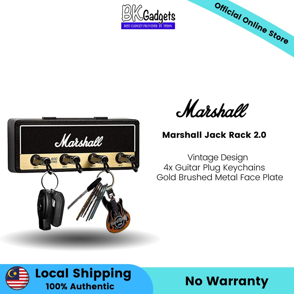 Marshall Jack Rack 2.0 Keychain| Vintage Design | 4x Guitar Plug ...