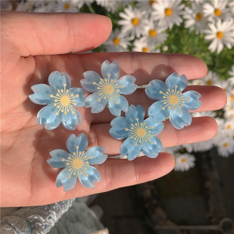 5 Pieces Set Japanese South Korea New Style Simple Cute Flowers Sweet ...