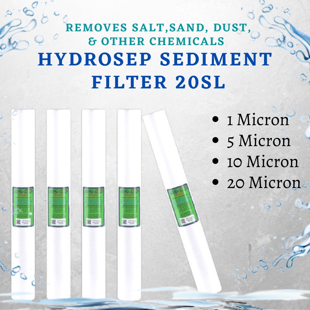Hydrosep Sediment Filter 20SL 1 5 10 20 micron PP sediment filter ...