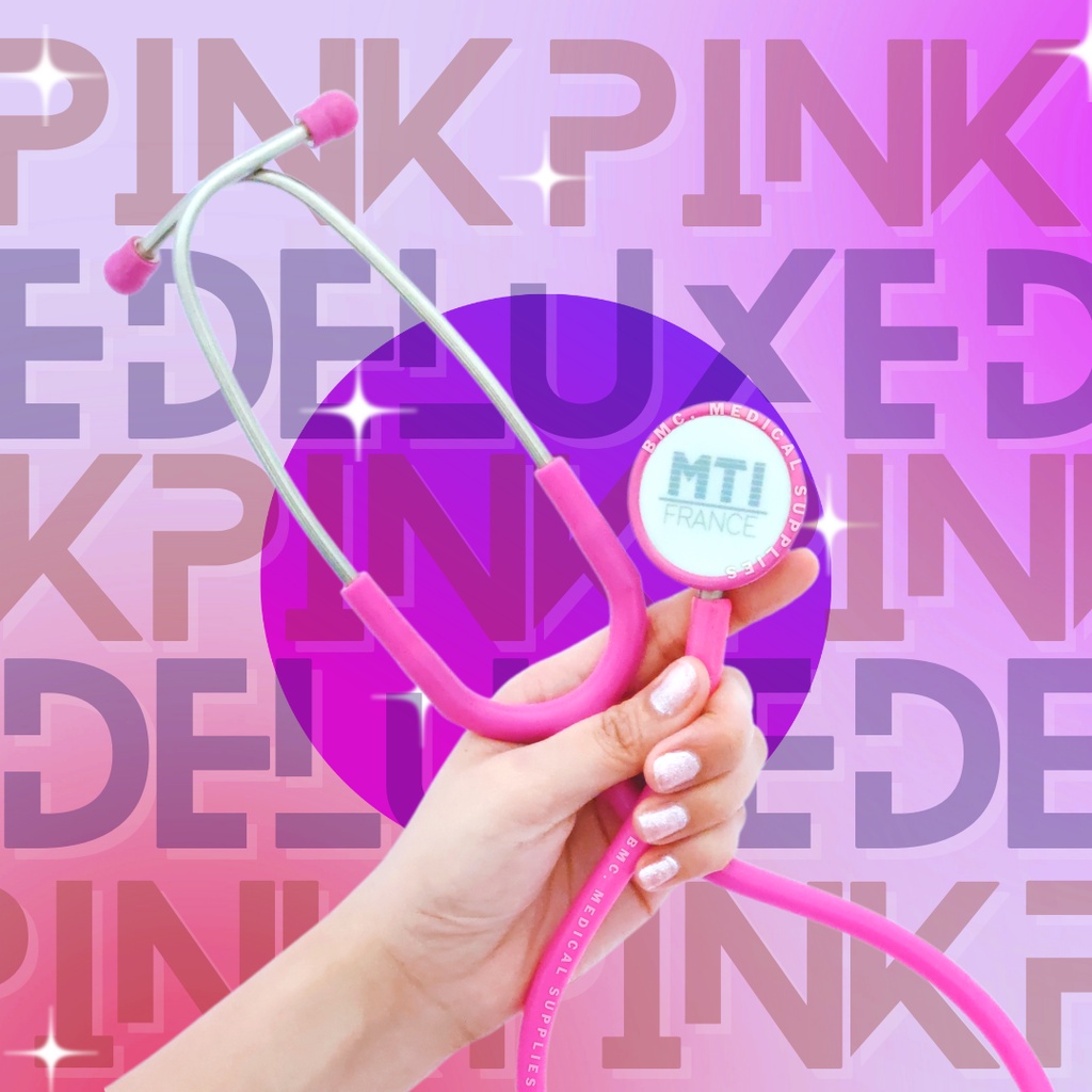 MTI France Deluxe Stethoscope (Colored) - Pink | Shopee Philippines