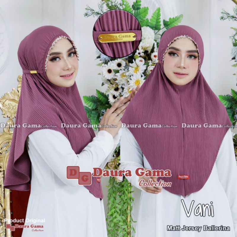 SHELOVESHOPP - HIJAB KHIMAR INSTANT BERGO MARYAM LACE WRINKLED DAH VANI ...