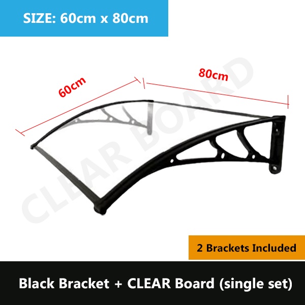 Multipurpose Awning Canopy with Bracket for Door and Window Canopy ...