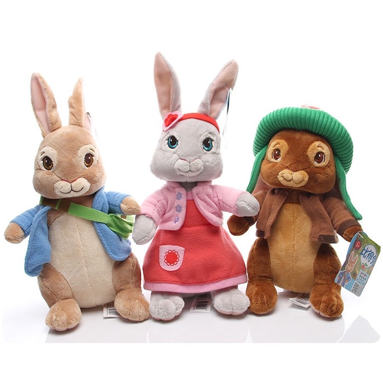 New Peter Rabbit Doll Lilly Bobtail Benjamin Bunny Plush Soft Stuffed ...
