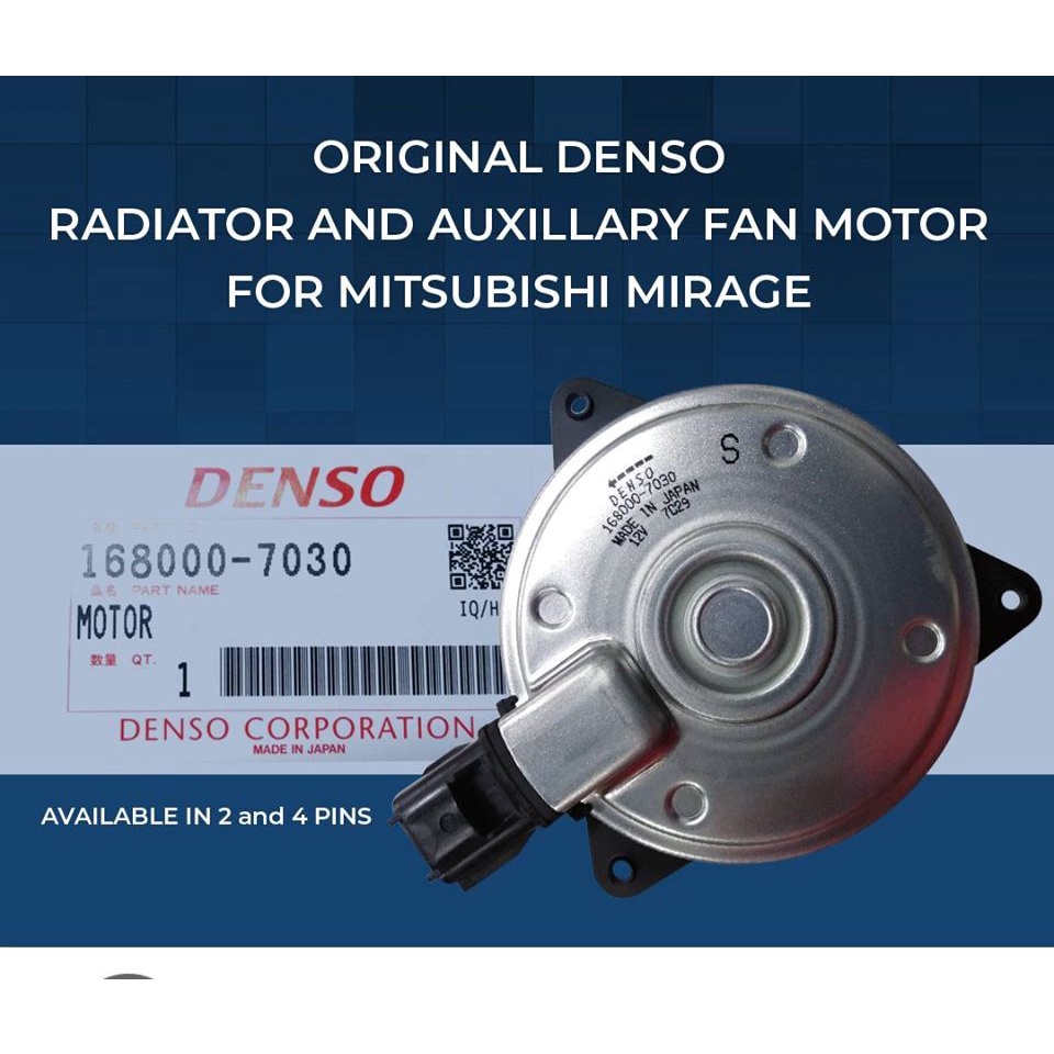 Denso Radiator Fan Motor Mitsubishi Mirage (4pins) | Shopee Philippines
