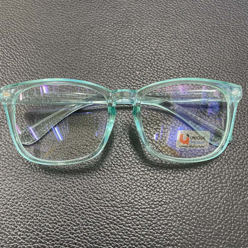 Unisex Square Anti Radiation Eyeglasses Computer Glasses Replaceable ...