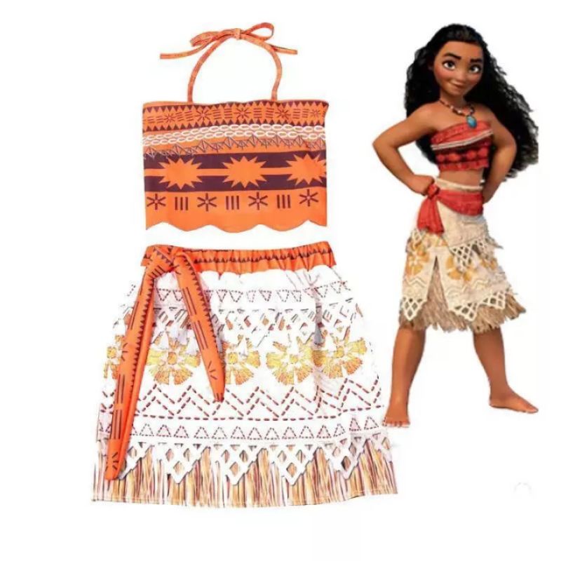 moana formal dress costume ,2yrs to 8yrs old | Shopee Philippines