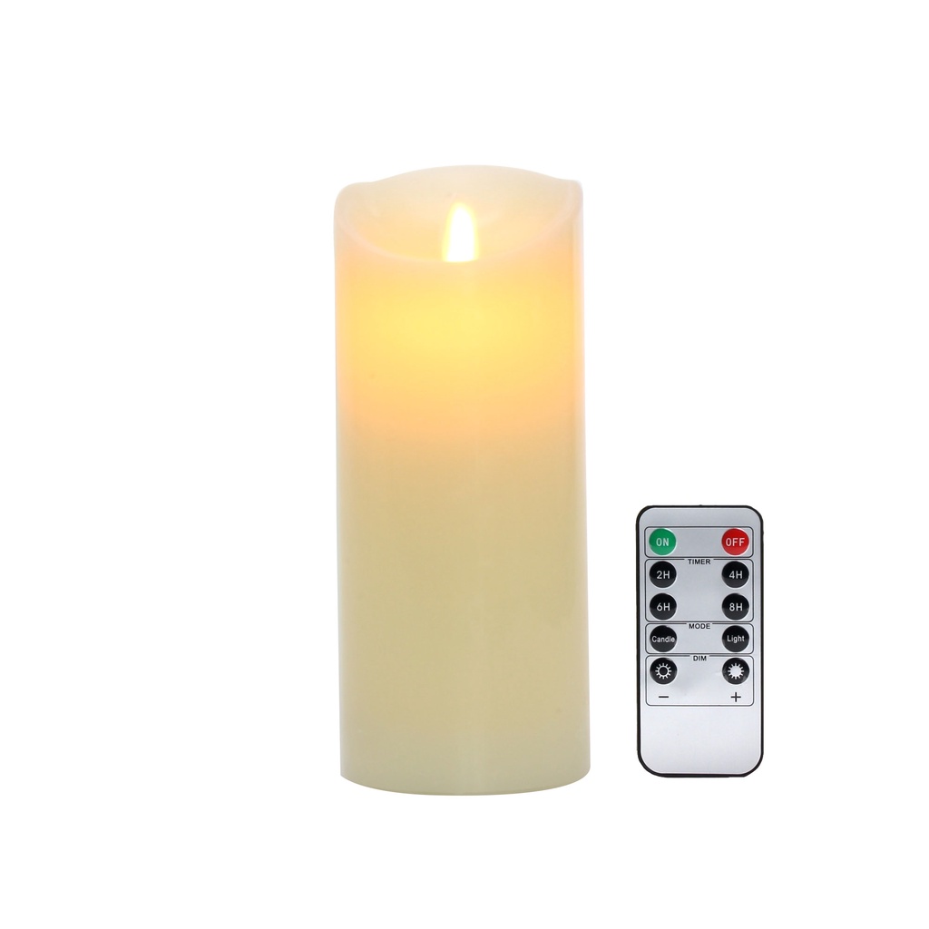 Flameless Candles Battery-Powered LED Pillars Real Wax & Moving Flame ...