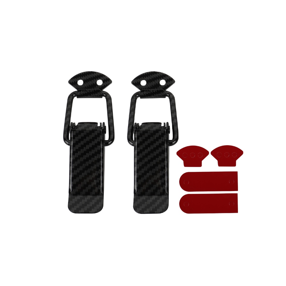 JDMGRAM Carbon Fiber Car Bumper Clip Burnt Blue 2PCS Universal Auto ...