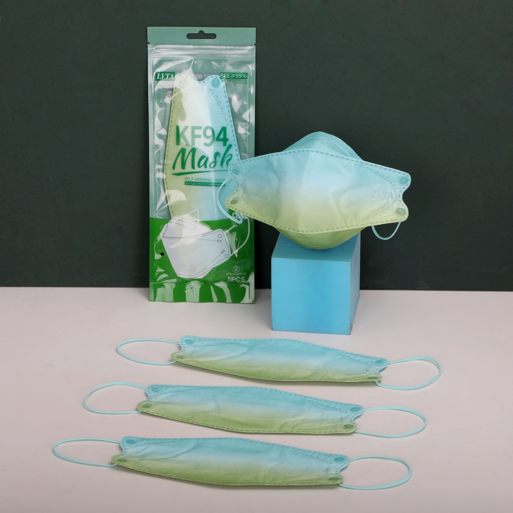 LVTA Mask KF94 Face Mask 4 Layer Non-woven Protection Filter 3D Anti ...