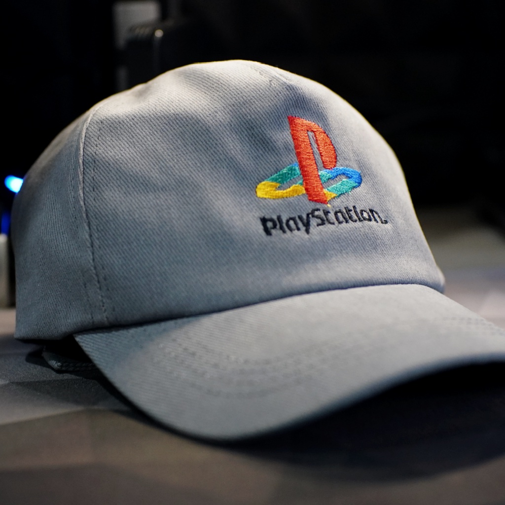 PS Cap Brush Cap Unisex Color Gray with Gaming Logo | Shopee Philippines