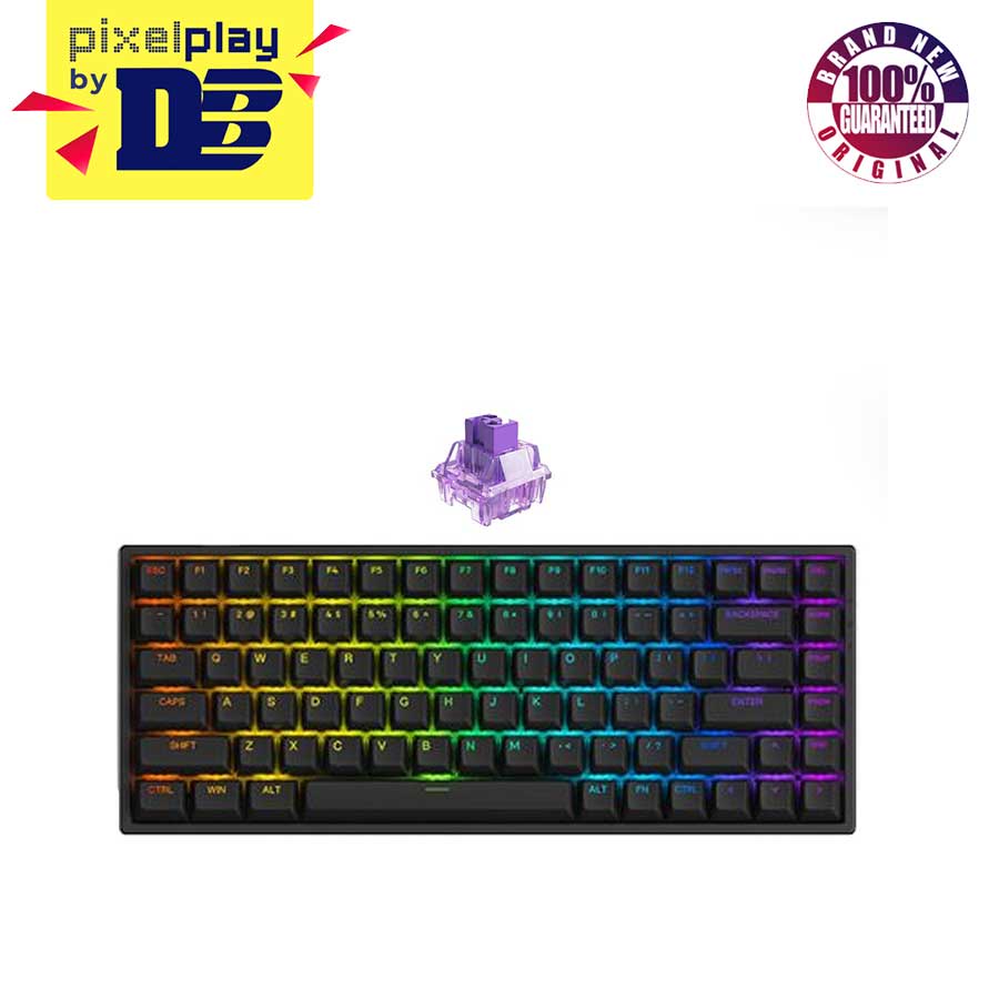 Akko 3084S Shine-Through RGB Hot-Swappable Mechanical Keyboard Black ...
