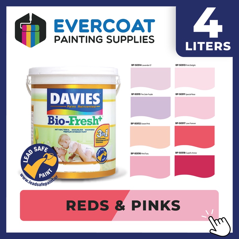 Davies Paints BioFresh 4-Liters (Reds & Pinks) | Shopee Philippines