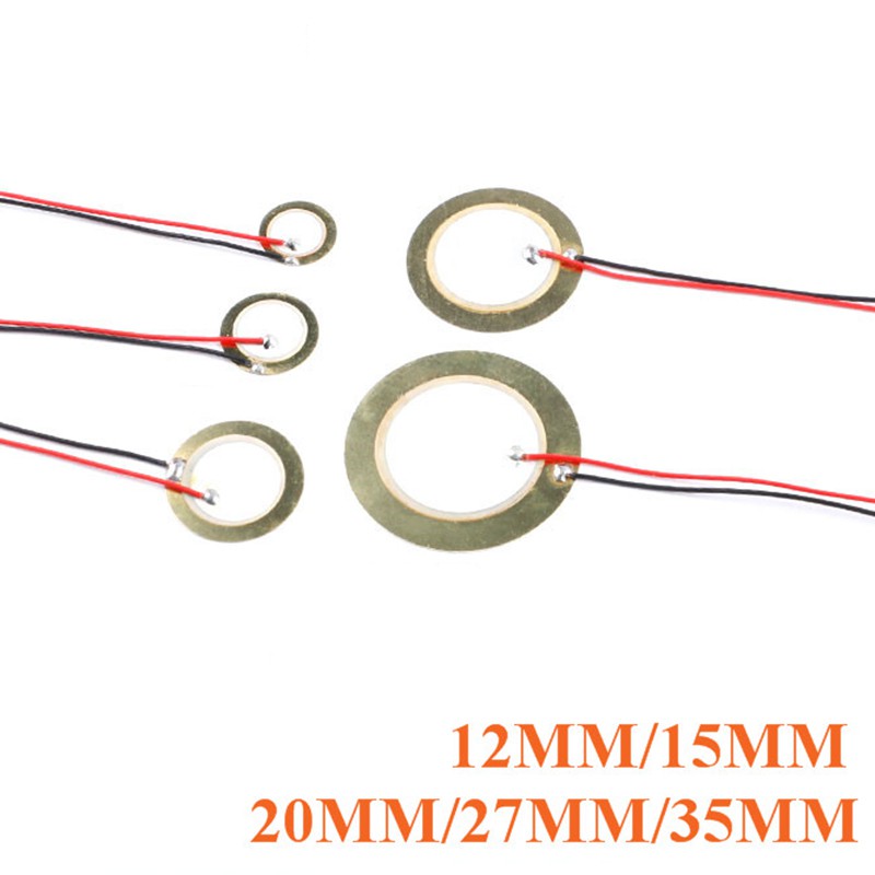10pcs Piezo Transducer Piezoelectric Piezo Ceramic Wafer Plate For Buzzer Loudspeaker | Shopee ...